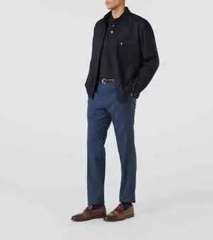 Zegna Wool Overshirt - Blue