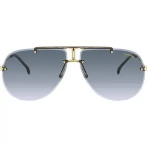 Carrera Eyewear 65mm Oversized Aviator Sunglasses - Black Gold/dark Grey Sf