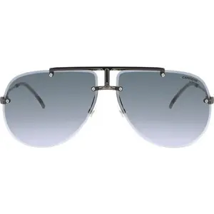 Carrera Eyewear 65mm Oversized Aviator Sunglasses - Dark Ruth Gray/ Dark Grey Sf