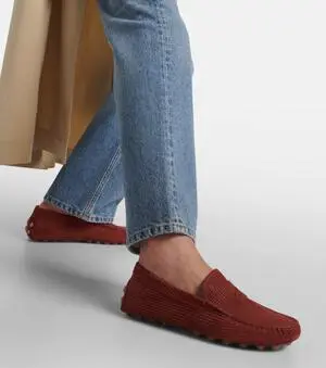 TOD'S Gommino Bubble Suede Driving Loafers