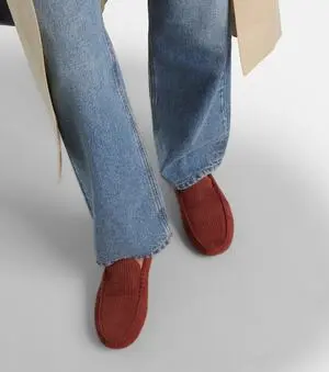 TOD'S Gommino Bubble Suede Driving Loafers