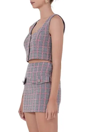 Endless Rose Tweed Crop Top