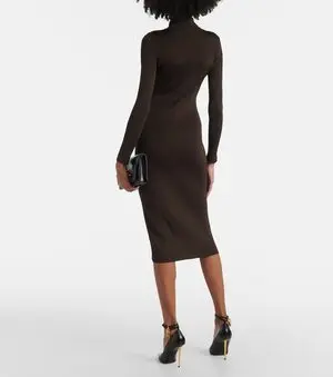 TOM FORD Polo Midi Dress - Brown