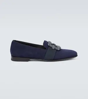 Manolo Blahnik Embellished Loafers For Men