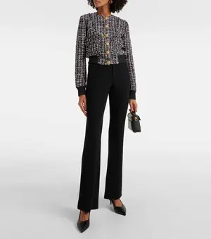 Balmain Tweed Bomber Jacket