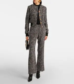 Balmain Tweed Bomber Jacket