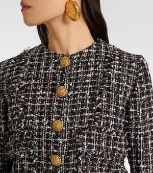 Balmain Tweed Bomber Jacket