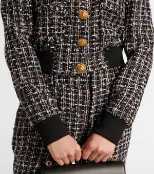Balmain Tweed Bomber Jacket
