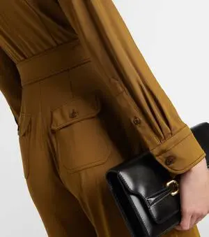 TOM FORD Satin Jersey Jumpsuit - Gold