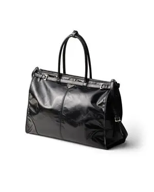 Prada Leather Tote Bag - Black