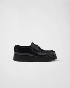 Prada Brushed Leather Loafers