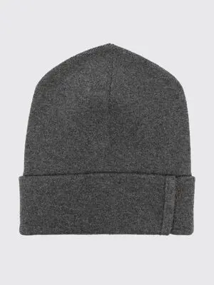 Brunello Cucinelli Ribbed Beanie Grey 1