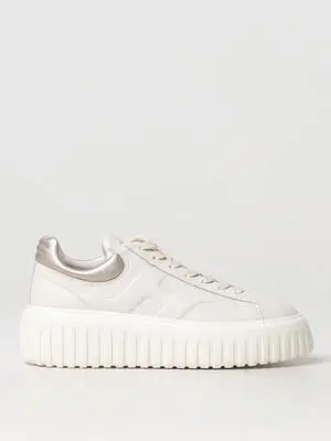 Hogan H-stripes Leather Platform Sneakers - Beige