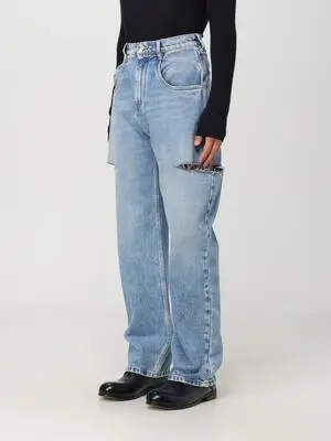 MAISON MARGIELA Light Wash Distressed Jeans