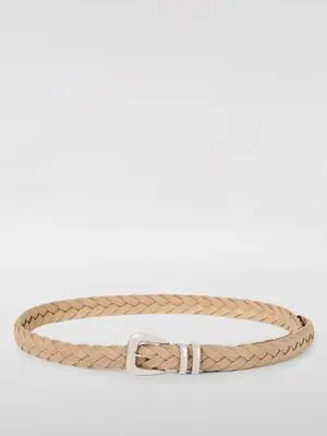 Brunello Cucinelli Braided Belt - White
