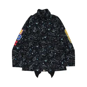 A BATHING APE Space Camo Shark M-65 - Black