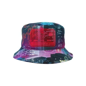 A BATHING APE Neon Tokyo Bucket Hat - Black