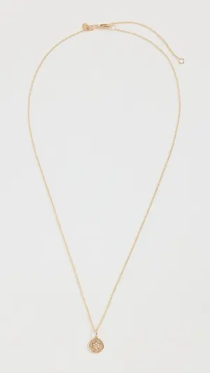 SYDNEY EVAN 14k Yellow Baby Star Of David Diamond Charm Necklace