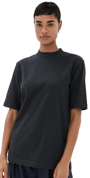 Tibi Perfect Tee - Charcoal Grey