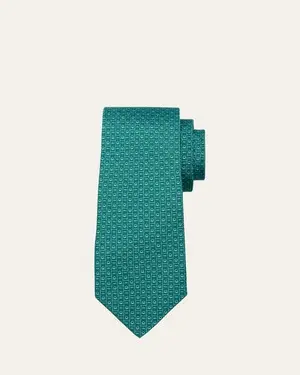 FERRAGAMO Ferragamo Gancini Silk Tie Fverdeaz