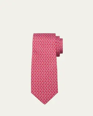 FERRAGAMO Ferragamo Safety Pin-Print Silk Tie Frossoro
