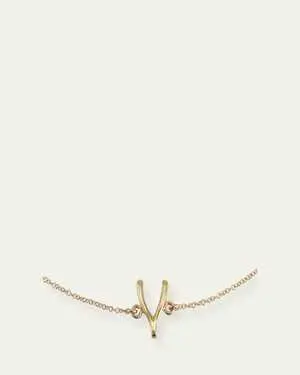 JENNIFER MEYER 18k Mini Wishbone Bracelet