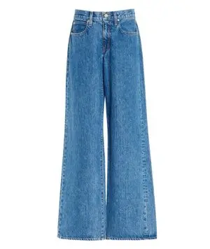Women's Medium Wash Wide Leg Jeans