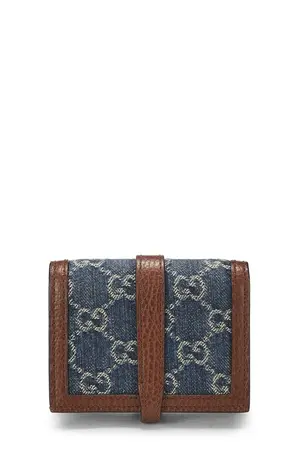 Gucci Gg Denim Jackie Compact Wallet