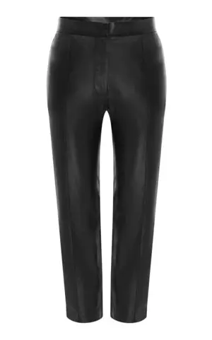 Alex Perry Cropped Straight-leg Leather Pants