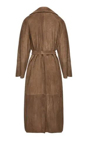 Magda Butrym Belted Suede Coat