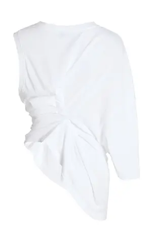 A.W.A.K.E. Mode Organic Cotton Knotted Jersey Top
