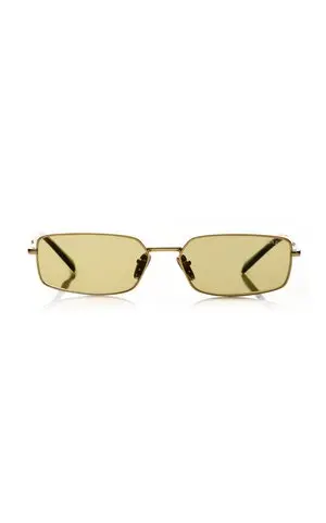 Prada Square-frame Metal Sunglasses - Green