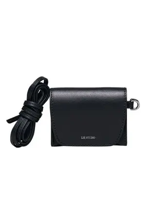 Lié Studio Stella Leather Wallet - Solid Black