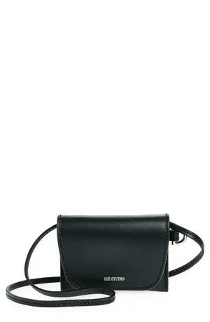 Lié Studio Stella Leather Wallet - Solid Black