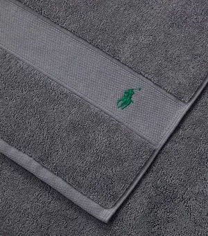Ralph Lauren Polo Player Bath Towel - Grey