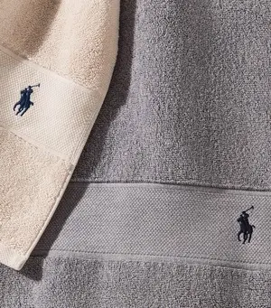 Ralph Lauren Polo Player Guest Towel - Silver