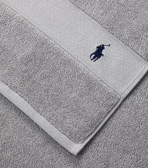 Ralph Lauren Polo Player Guest Towel - Silver