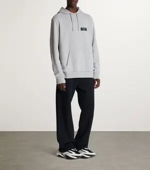 Balmain Cotton Logo Patch Hoodie