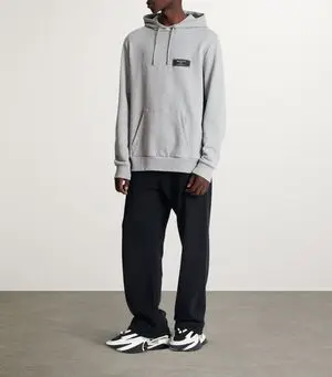 Balmain Cotton Logo Patch Hoodie