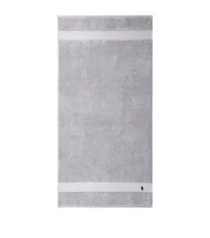 Ralph Lauren Polo Player Bath Towel - Silver