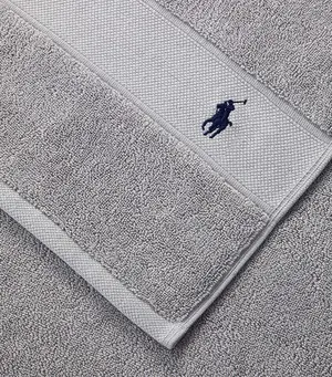 Ralph Lauren Polo Player Bath Towel - Silver