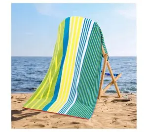 SUPERIOR Mira Striped Cotton Oversized Beach To El - One-color