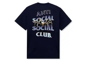 ANTI SOCIAL SOCIAL CLUB Crawl To Me Tee Shirt - Navy Blue