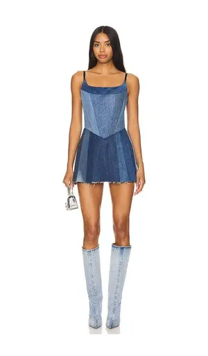 EB DENIM Polka Denim Dress