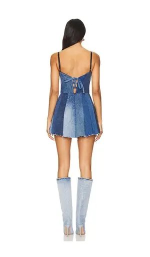 EB DENIM Polka Denim Dress