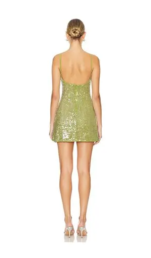 Camila Coelho Energia Sequin Mini Dress - Island Green | Editorialist