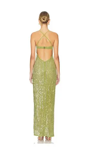 CAMILA COELHO Brihante Sequin Maxi Dress