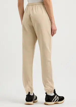 Moncler Logo Cotton Sweatpants - Cream
