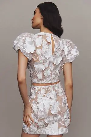 house of cb lace dress white House Of CB Solaine Ivory Lace Corset Maxi Dress main image 1