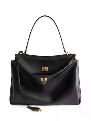 Balenciaga Rodeo Leather Handbag - Black